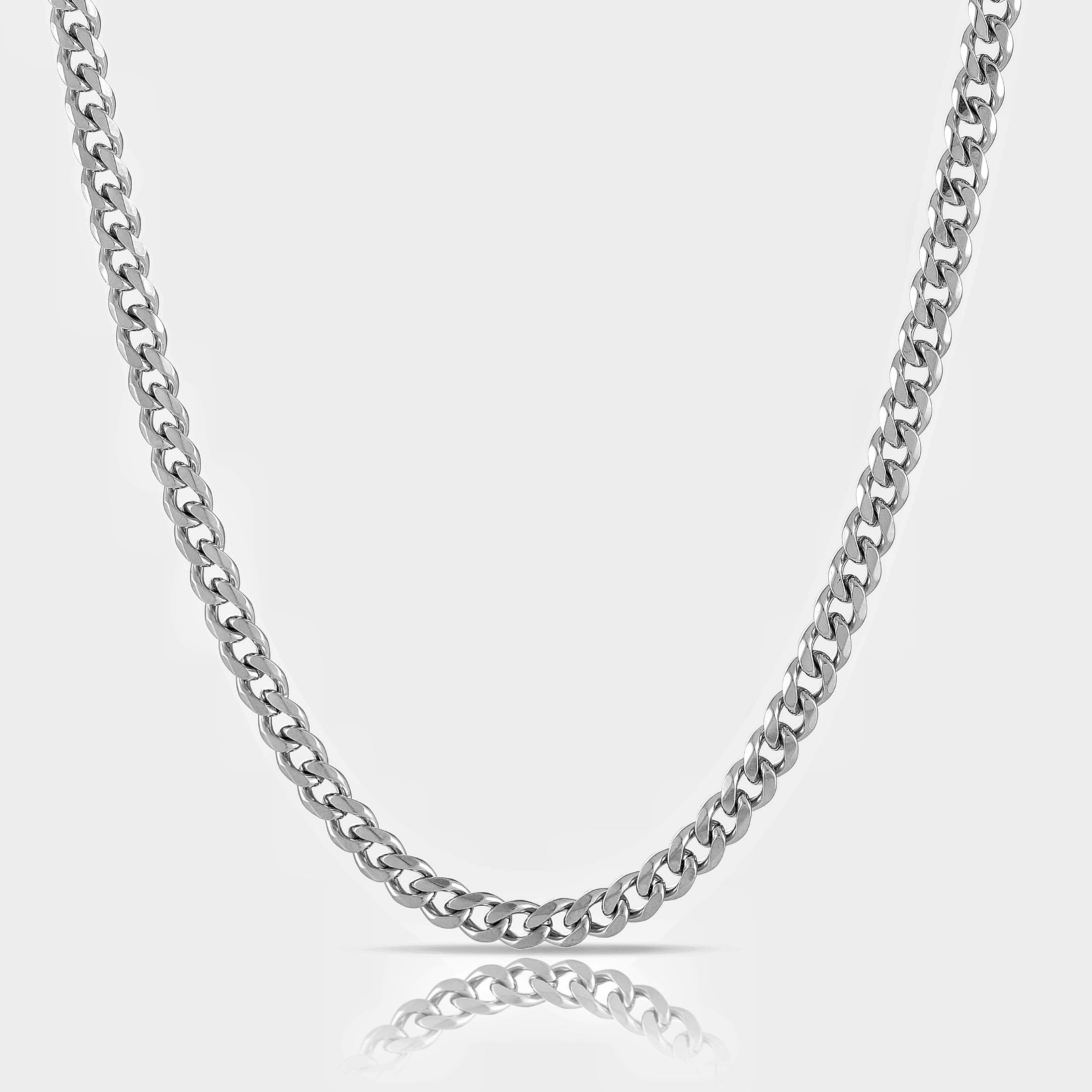 5mm Cuban Chain (Silver) | Unveiled Faith Jewellery